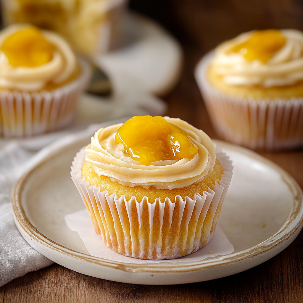 Mango Cupcakes with Mango Filling – Oven Savors