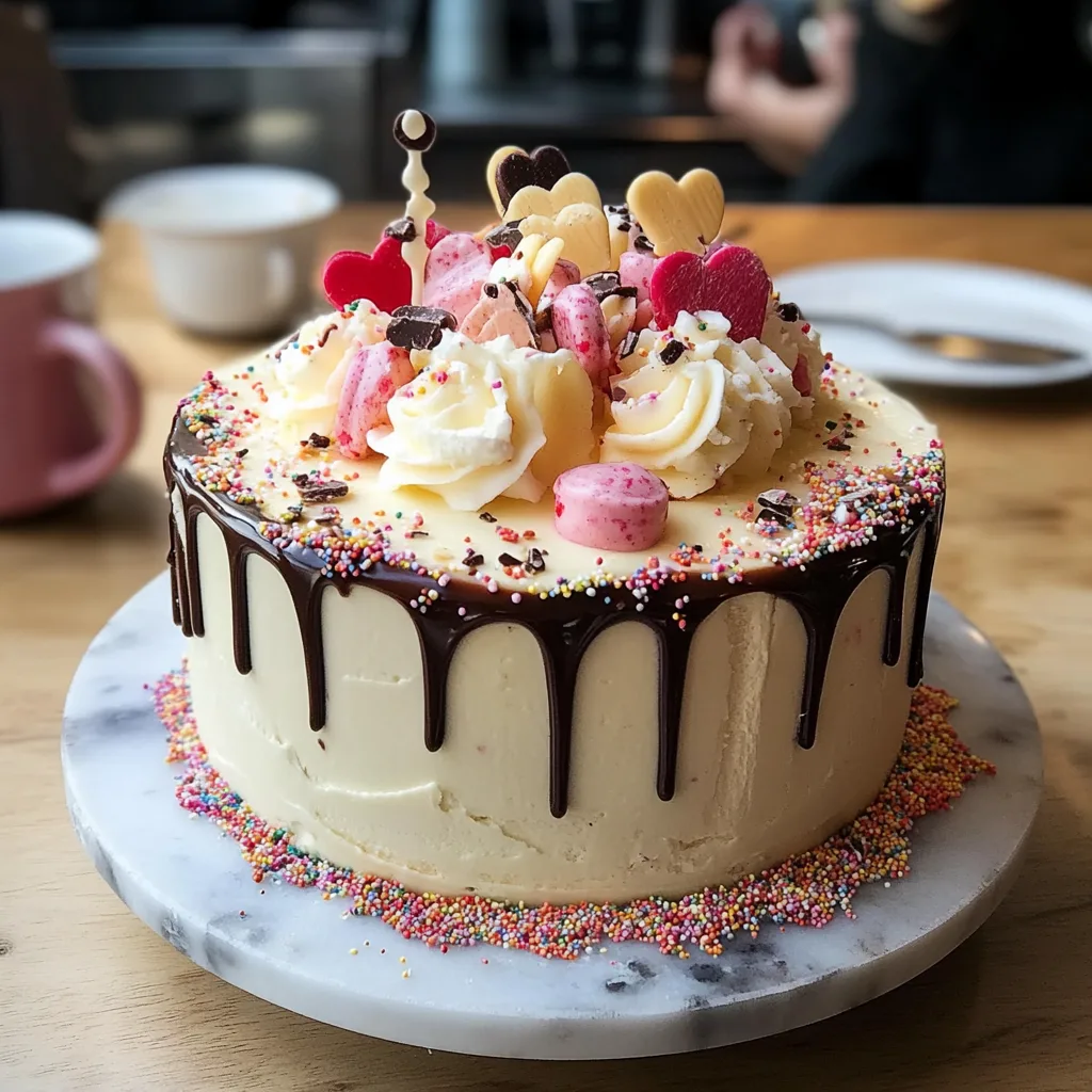 White Chocolate Drip and Sprinkle Delight: An Incredible Ultimate ...